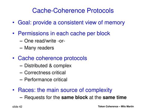 token coherence decoupling performance and correctness ppt download