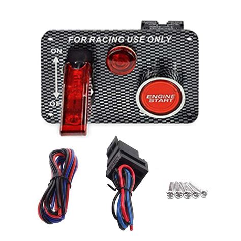 Buy V Ignition Switch Panel Race Car Ignition Switches With Push Button Engine Starter Switch