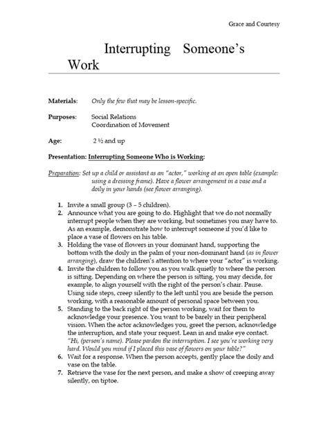 G And C 2 Interrupting Pdf Behavioural Sciences Psychology