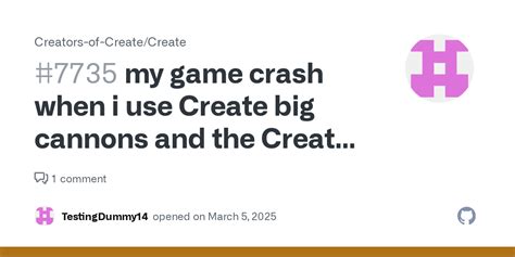 My Game Crash When I Use Create Big Cannons And The Create Mod And How