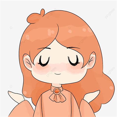 動漫女生呆萌表情可愛卡通手繪q版人物頭像 動漫立繪 女生姑娘 表情呃素材圖案PSD和PNG圖片免費下載