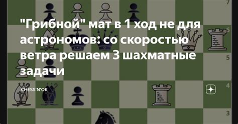 Грибной мат в 1 ход не для астрономов со скоростью ветра решаем 3