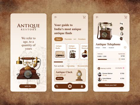 Antique Restore Mobile Application By Tridhya Tech Ltd On Dribbble