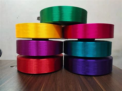 Dope Dyed Polyester Yarn At ₹ 145kg Dyed Polyester Yarn In Surat