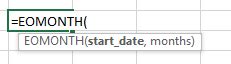 Finding The Last Day Of A Given Month In Excel