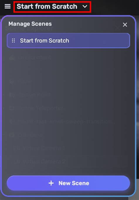 Manage Scenes Yahaha Developer