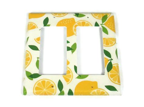 Double Rocker Switch Plate Light Switch Cover In Lemonade Etsy