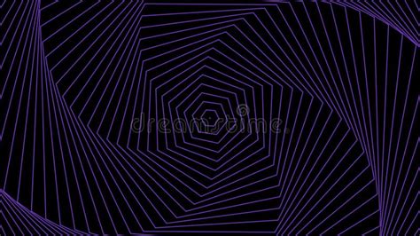 6 Sided Polygon Line Background With White Color Rotating Over And Over