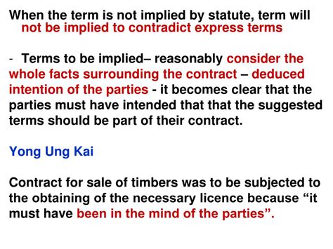 PPT Contract Terms Terms Refers To The Stipulations In The Contract