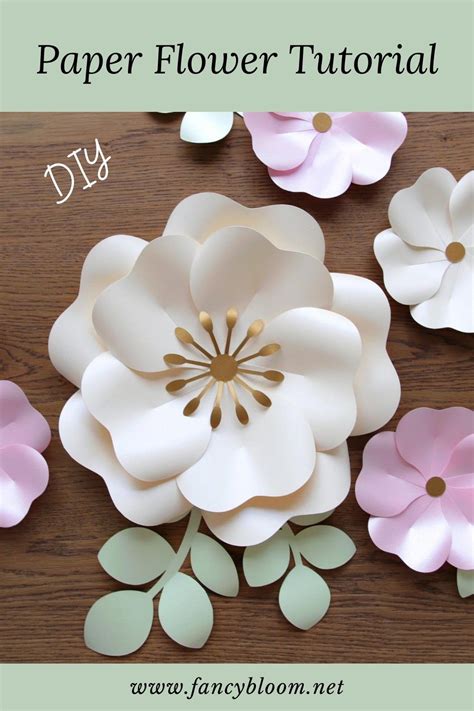 Large Paper Flower Tutorial Diy Artofit