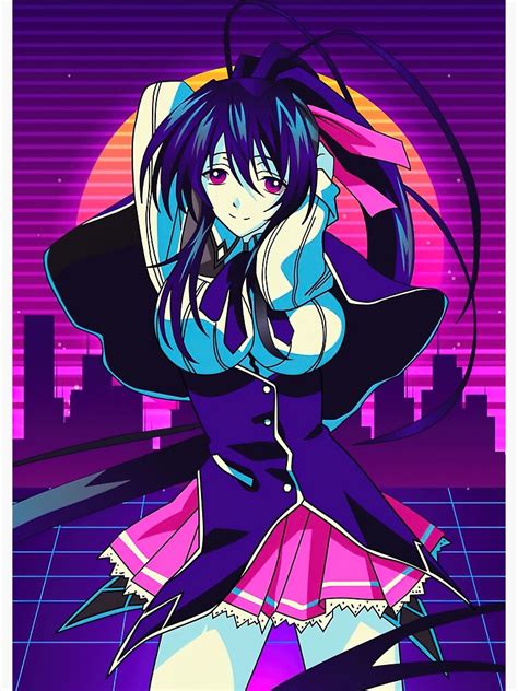 High School Dxd Akeno Poster For Sale By Brendarodrig43 Redbubble