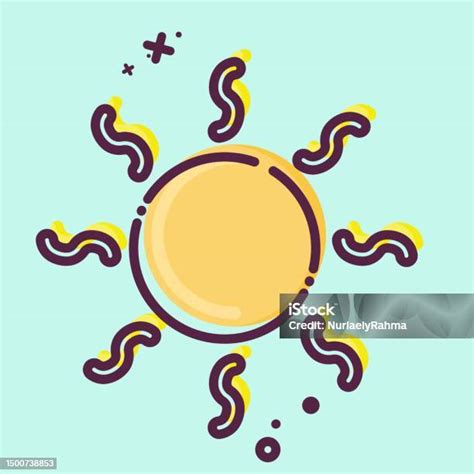 ไอคอนความร้อน เกี่ยวข้องกับสัญลักษณ์เครื่องปรับอากาศ สไตล์ Mbe การออกแบบที่เรียบง่ายสามารถ