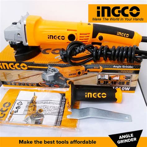 Ingco Ag101087 Angle Grinder 4 100mm 1010w With Variable Speed Ipt