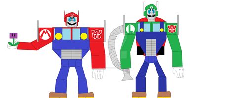 Mario And Luigi As Transformers By Optimario94 On Deviantart