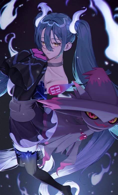 Hatsune Miku Mismagius And Ghost Miku Pokemon And 2 More Drawn By