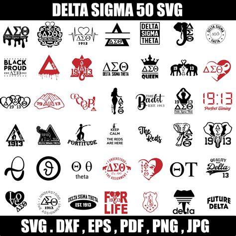 Delta Sigma Theta Svg Bundle 1913 Aeo Clipart Delta Hand Sign Svg Delta