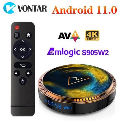 Смарт ТВ Бокс Vontar X2 4/32Гб Amlogic S905w2 4K 60 Fps AV1 Wi-Fi 2.4 ...