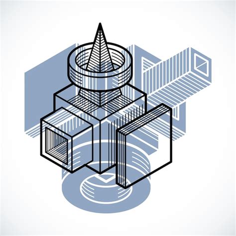 Premium Vector Abstract Three Dimensional Shape Vector Design Cube