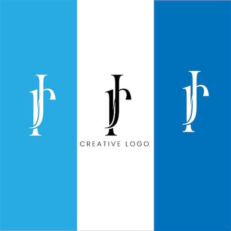 Premium Vector Jr Initial Letter Logo Design