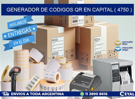 Generador De Codigos Qr En Capital 4750 Etiquetas Frontal