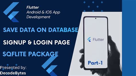 Flutter Tutorial Save User Data In Database Signup And Login Page