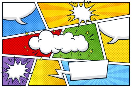 Vector of comic strip speech bubble and - ID:121288875 - Royalty Free Image - Stocklib
