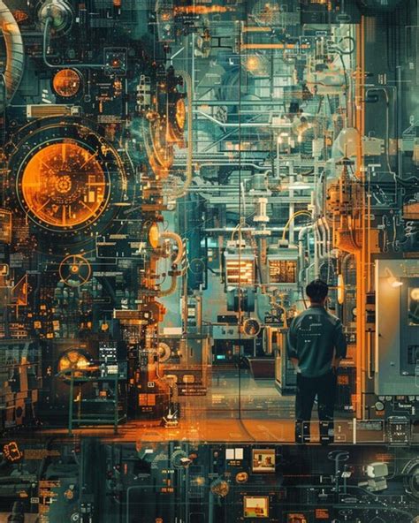A Dynamic Digital Canvas Depicting The Interplay Between Human Labor