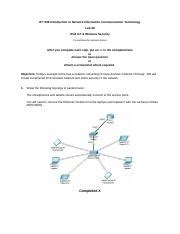 Lab 48 IPv6 IoT Wireless Security Extra Credit Docx IFT 266 Introduction To Network