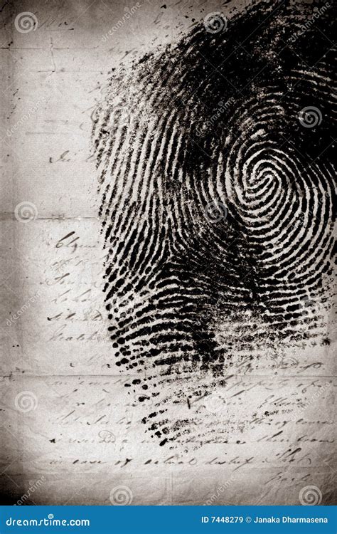Thumbprint Stock Image Image Of Grunge Finger Artistic 7448279