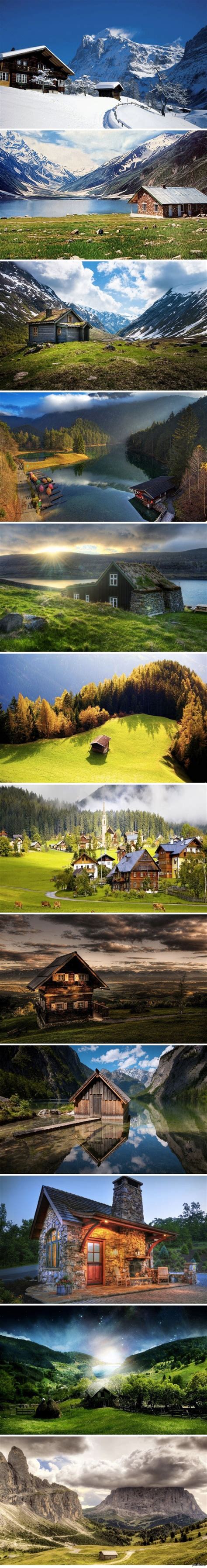 Домики в горах Пикабу