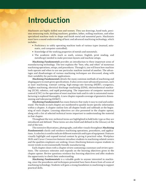 Machining Fundamentals 10th Edition Page Iii