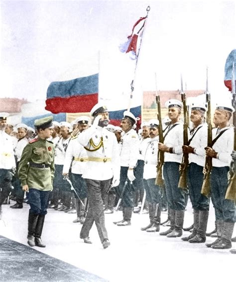 Tsar Nicholas Ii Of Russia And His Son Tsarevich Alexei Nikolaevich
