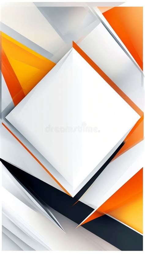 Dynamic Geometric Shapes Create An Intriguing Abstract Composition Stock Illustration