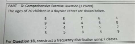 Solved Part D Comprehensive Exercise Question 3 Points