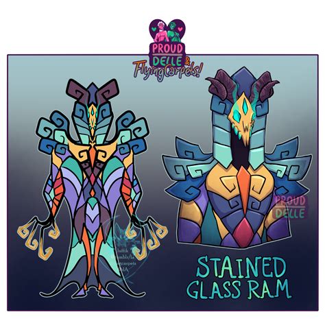 Ota Stained Glass Ram Closed By Proud Delle On Deviantart