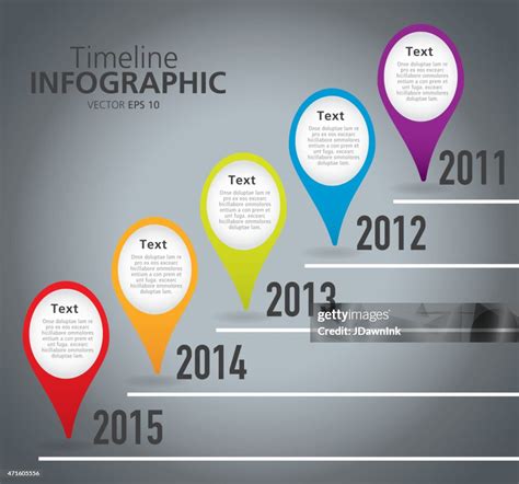 Colorful Comparitive Timeline Infographic With Graph Comparison High