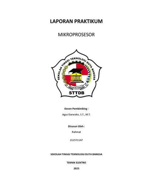 Laporan Praktikum Microprocessor Pdf