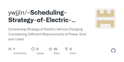 Github Ywjjln Scheduling Strategy Of Electric Vehicle Charging Scheduling Strategy Of