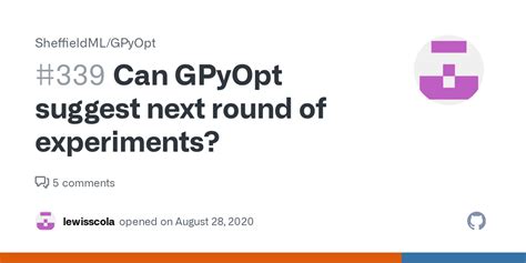 can gpyopt suggest next round of experiments · issue 339