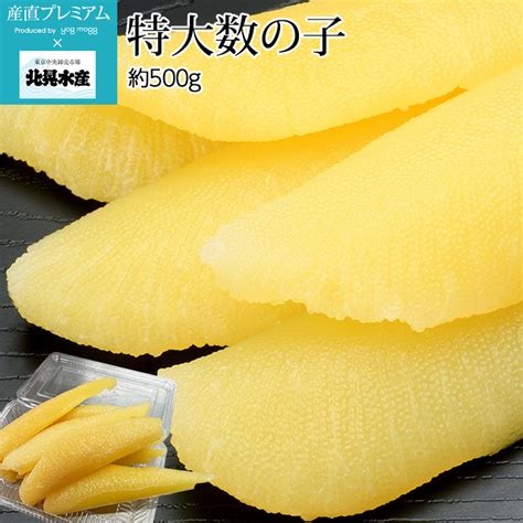 【楽天市場】数の子 特大数の子 約500g 6～7本 北晃水産【かずのこ カズノコ 魚卵 贈答 プレゼント 内祝い 年末 お正月】【産直