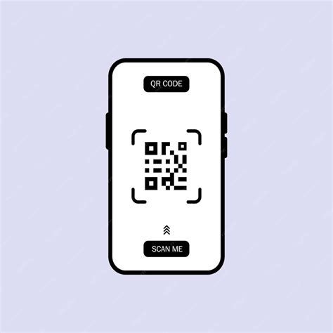 Qr Code Im Telefonset Symbol Quar Codes Mit Inschrift Scannen Sie Mich