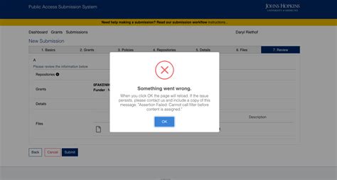 Error When Trying To Cancel Something At Review Step Issue