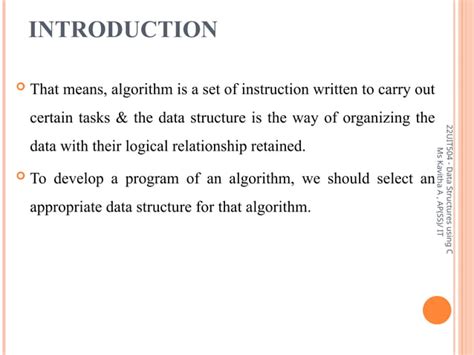 Introduction To Data Structures Abstract Data Types Classification