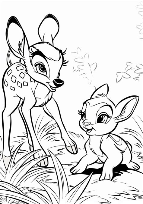 Coloriage Bambi à Imprimer Gratuit Objectif Maternelle