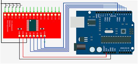Read Digital Inputs With Mux Cd Hc Leds And Multiplexing
