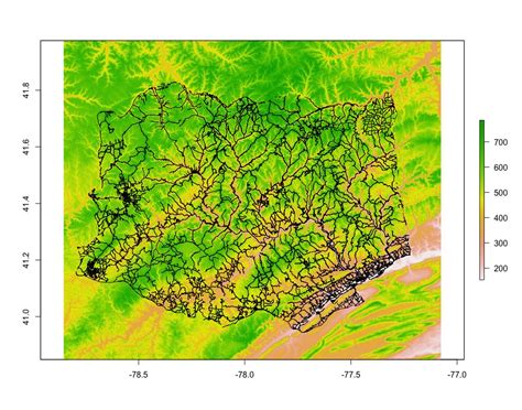 Raster Distance To Roads Spatial Lines In R Stack Overflow