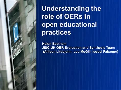 Understanding The Role Of Oers In Open Educational Practices Ppt