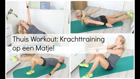18 Min Full Body Thuis Workout Op Een Matje YouTube