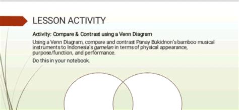 LESSON ACTIVITY Activity Compare Contrast StudyX