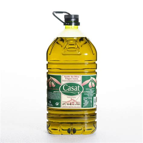 Aceite De Oliva Virgen Extra 5 Litros 4 Botellas CASAT